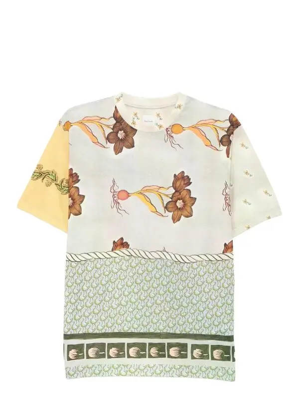 Paul Smith Floral-print T-shirt - Neutrals