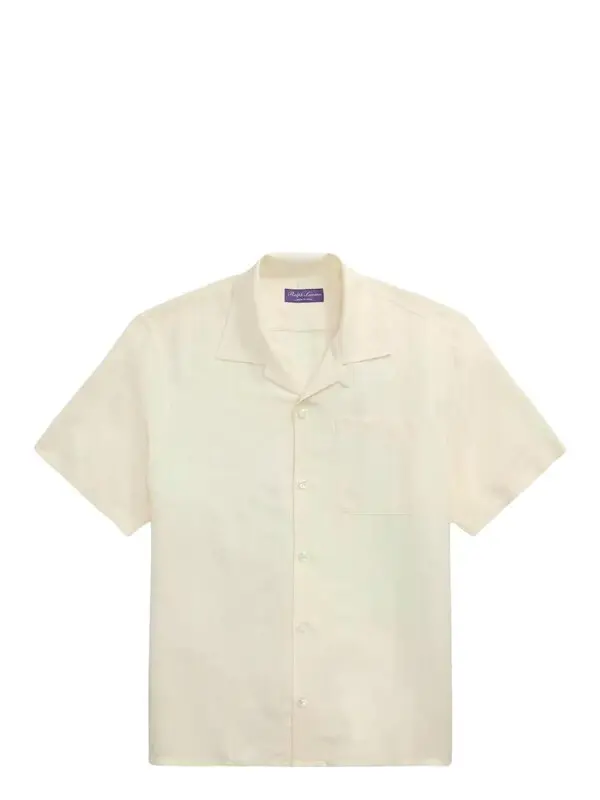 Ralph Lauren Purple Label Camp-collar Pocket Shirt - Neutrals
