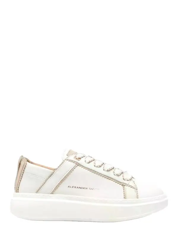ALEXANDER SMITH Wembley Leather Sneakers - White