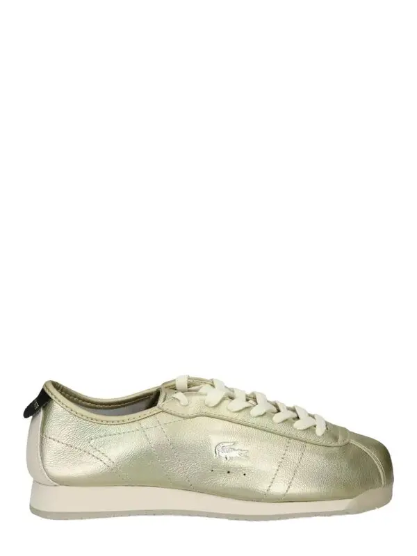 Lacoste Club-low Leather Sneakers - Gold