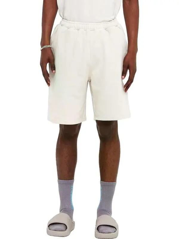 FREEDOM OF SPACE Logo Track Shorts - Neutrals