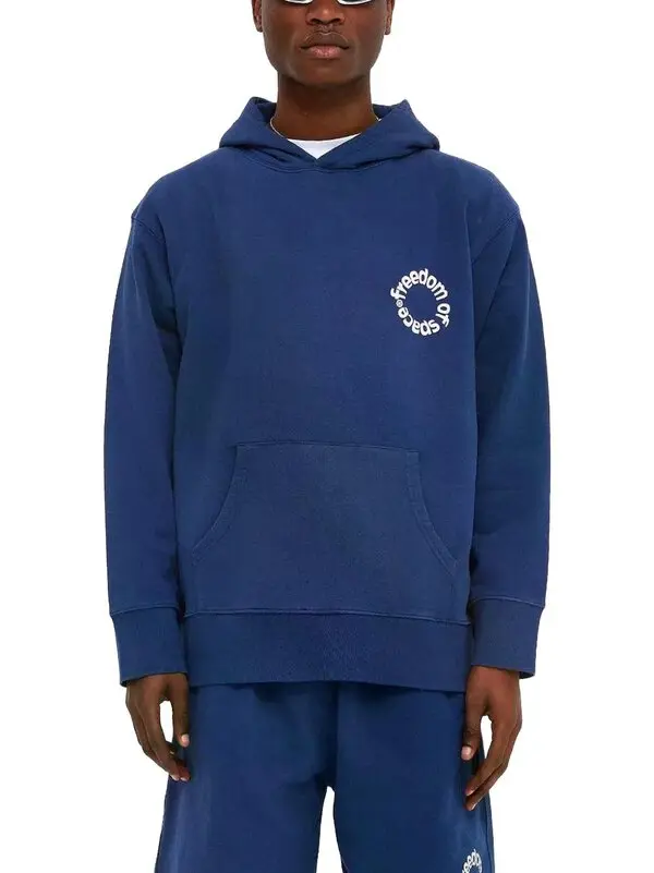FREEDOM OF SPACE Hooded Sweatshirt - Blue
