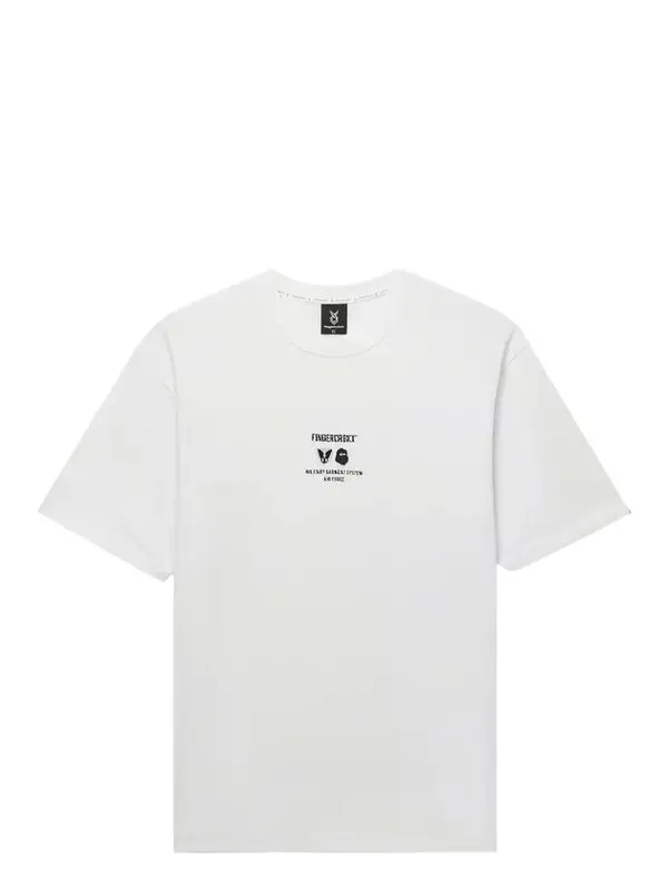 FINGERCROXX Short Sleeve Graphic T-shirt - White