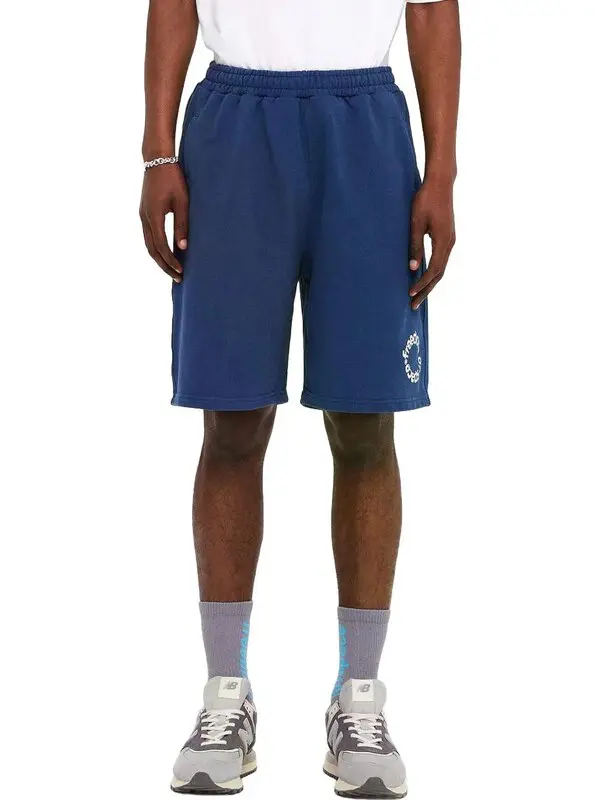 FREEDOM OF SPACE Logo Track Shorts - Blue