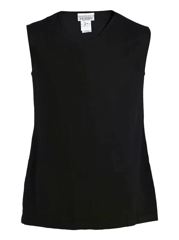 Gianfranco Ferre Sleeveless Wool Vest - Black