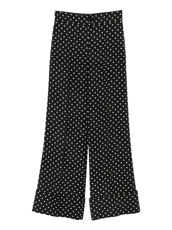 Valentino Garavani Polka-dot Trousers - Black