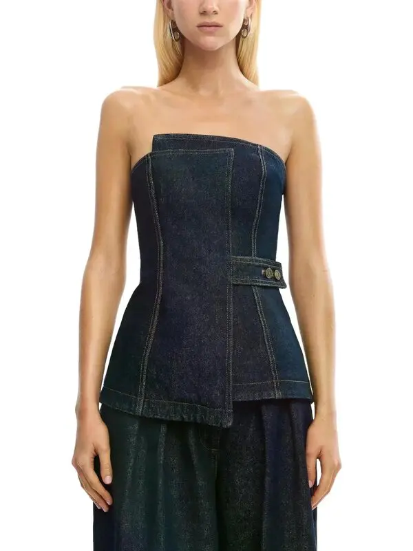 Significant Other Micah Denim Top - Blue