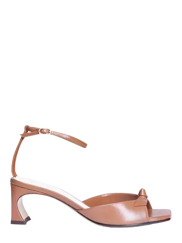 ALEXANDRE BIRMAN 60mm Clarita Bow Ankle Strap Sandals - Brown