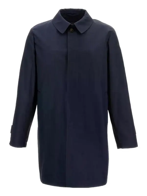 L'IMPERMEABILE Button-fastening Raincoat - Blue