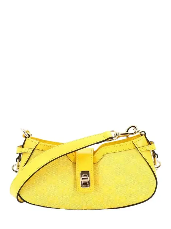 Gucci Gg Canvas Mini Shoulder Bag - Yellow