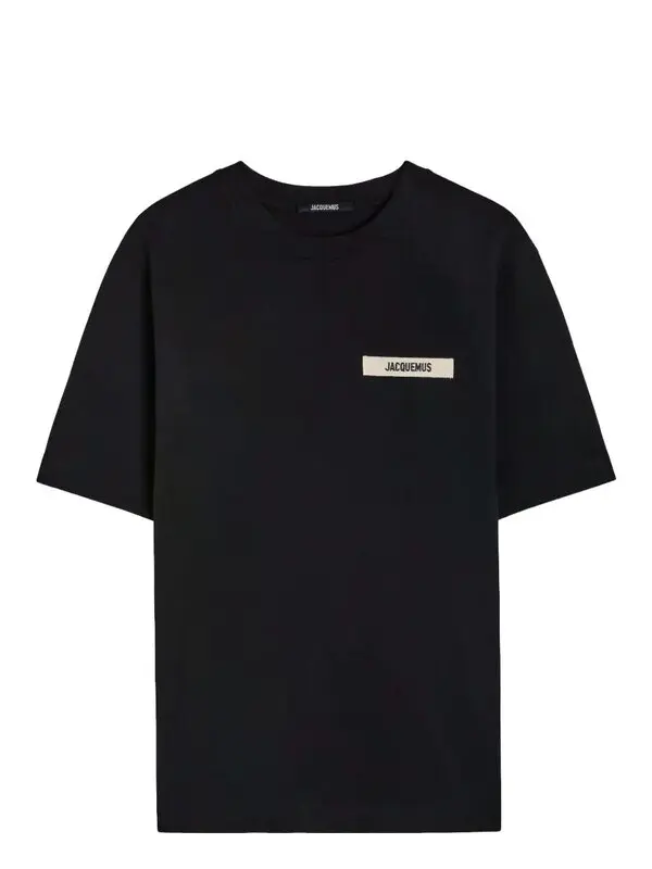 Jacquemus Logo-patch T-shirt - Black