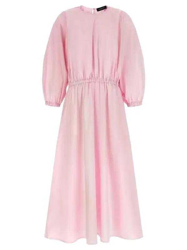 Fabiana Filippi Diamond Cotton Maxi Dress - Pink