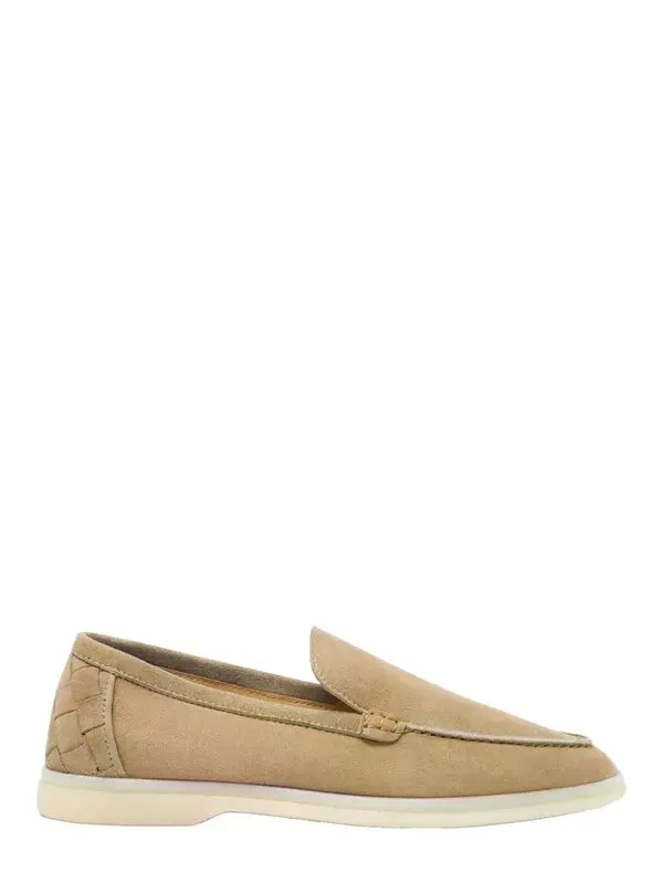 SCAROSSO Ludovica Suede Loafers - Neutrals