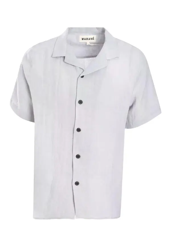 Marané Camp-collar Short-sleeve Shirt - Grey