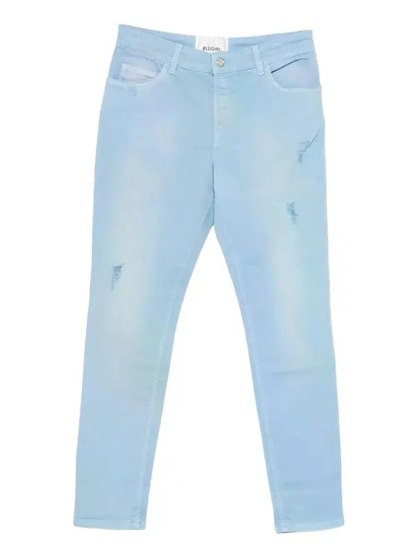 BLUGIRL Distressed Trousers - Blue