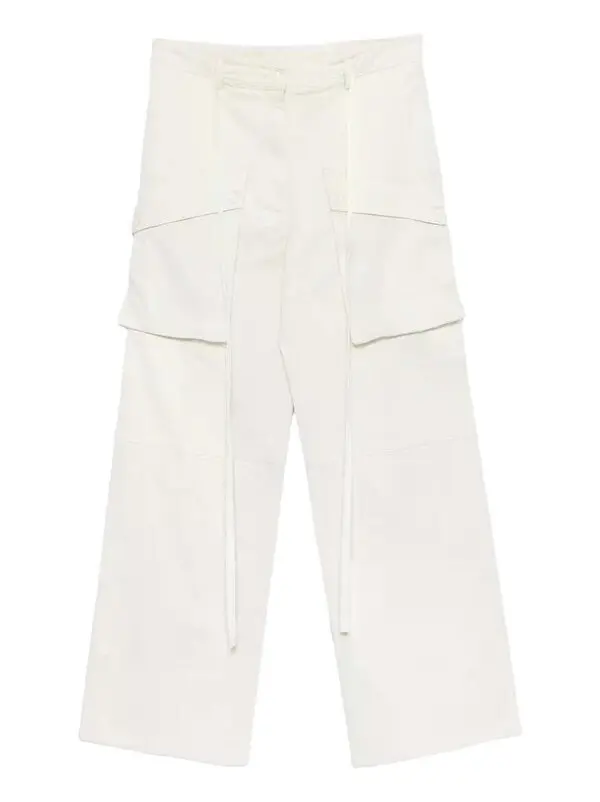 N°21 Button Cargo Trousers - White