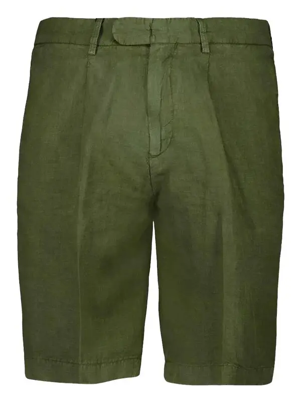 Boglioli Linen Bermuda Shorts - Green