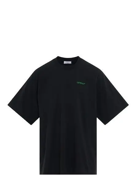 Off-White Moon Tab Oversized Fit T-shirt - Black