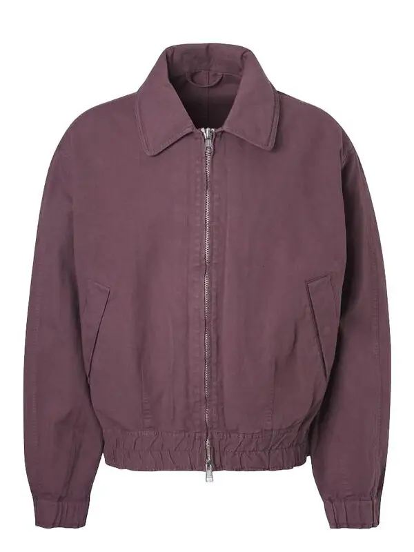 Our Legacy Cotton And Linen Bomber Jacket - Purple