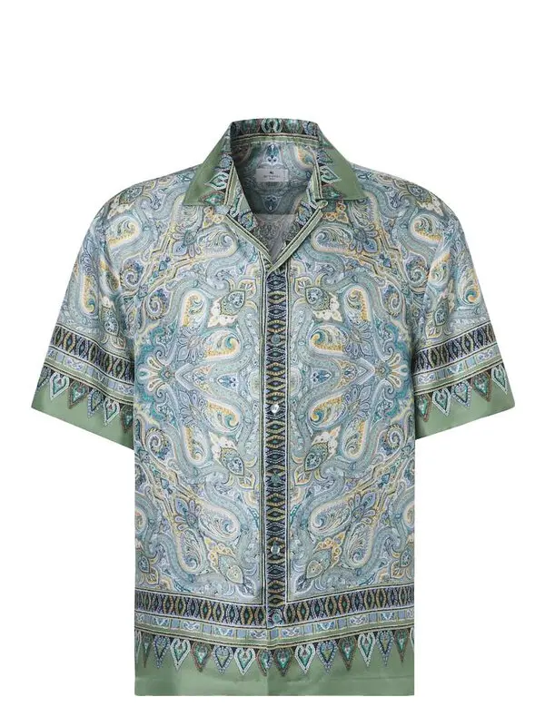 Etro Paisley Silk Twill Shirt - Multicoloured