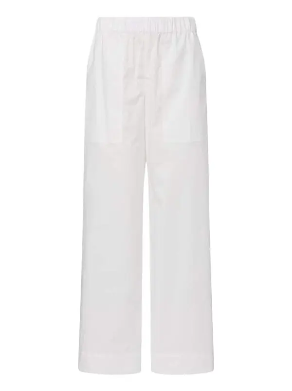 Simkhai Arden Cotton-blend Wide-leg Pants - White