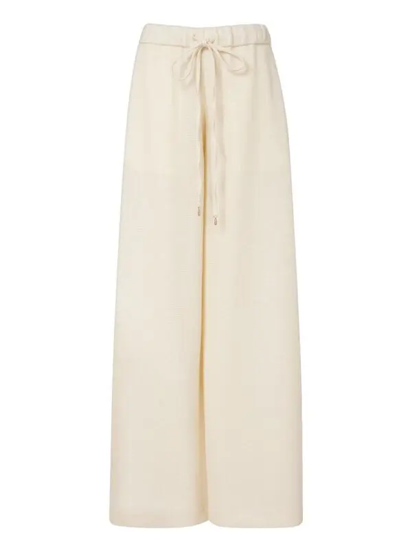 Gabriela Hearst Gelos Alpaca Wide-leg Pants - White