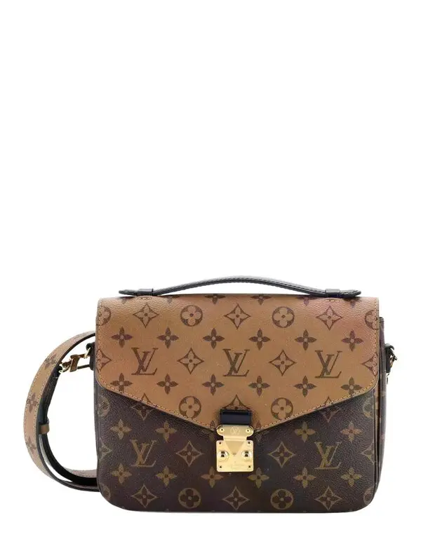 LOUIS VUITTON Pochette Metis Reverse Monogram Canvas Crossbody Bag - Brown