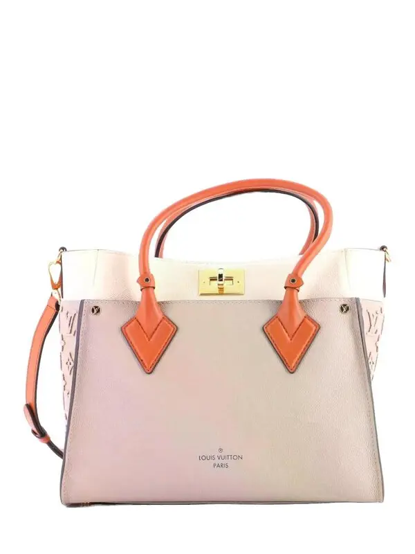 LOUIS VUITTON On My Side Monogram Tuffetage Leather Mm Tote Bag - Neutrals