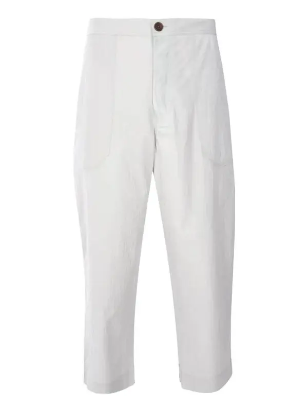 Marané Embroidered-pocket Trousers - Grey