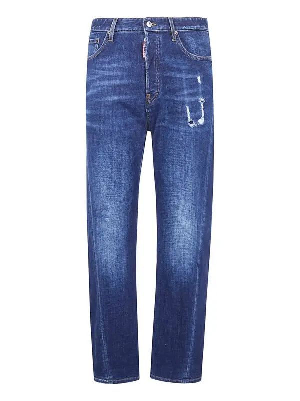 Dsquared2 Loose Twisted Jeans - Blue
