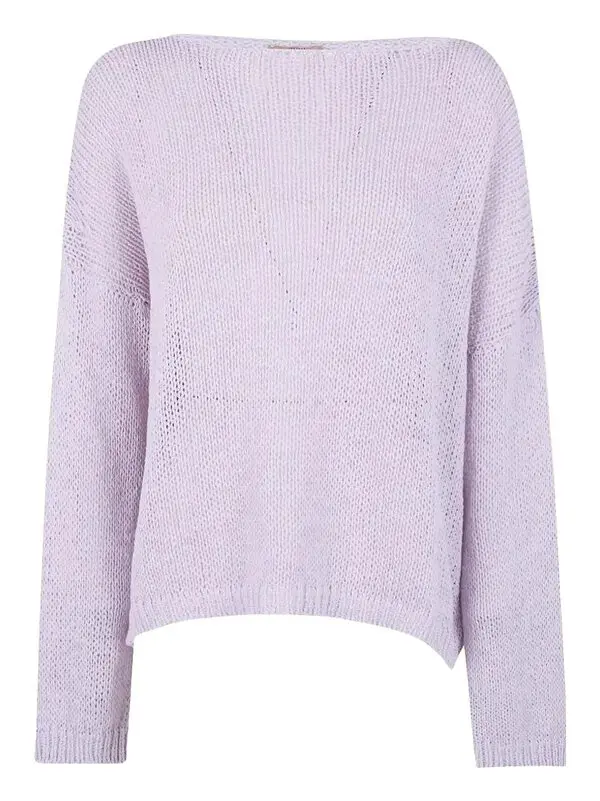 NUUR Boat Neck Sweater - Pink