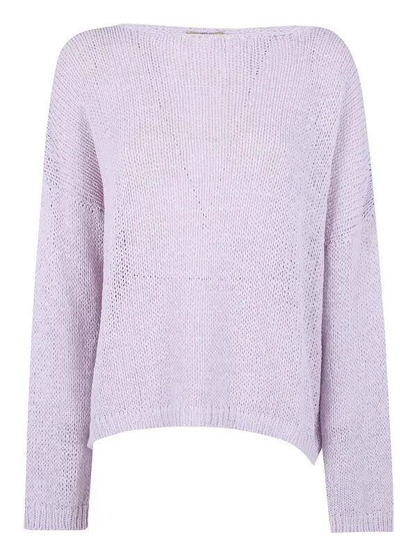 NUUR Boat Neck Sweater - Pink