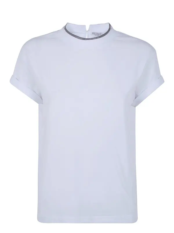 Brunello Cucinelli Round Neck T-shirt - White
