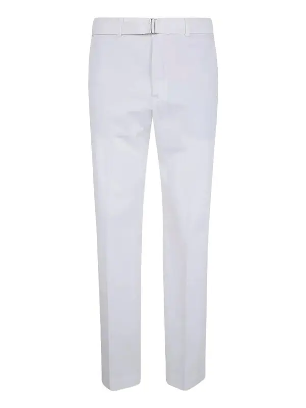 Incotex Belted Classic Chino Trousers - White