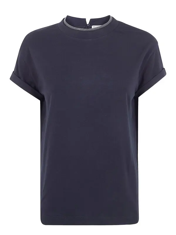 Brunello Cucinelli Round Neck T-shirt - Black