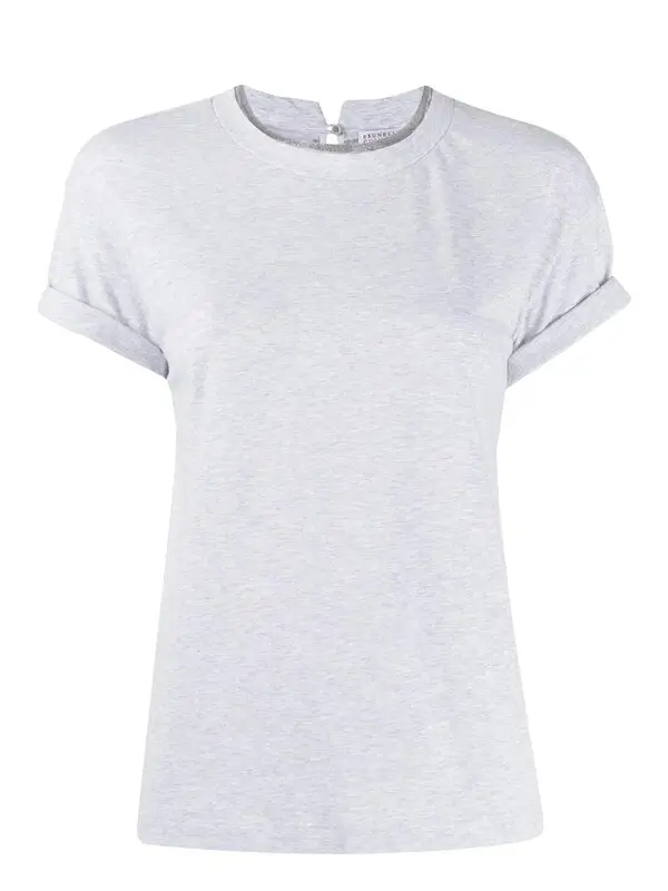 Brunello Cucinelli Round Neck T-shirt - Gray