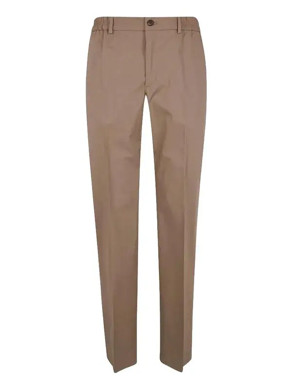Incotex Elastic Waist Chino Trousers - Brown