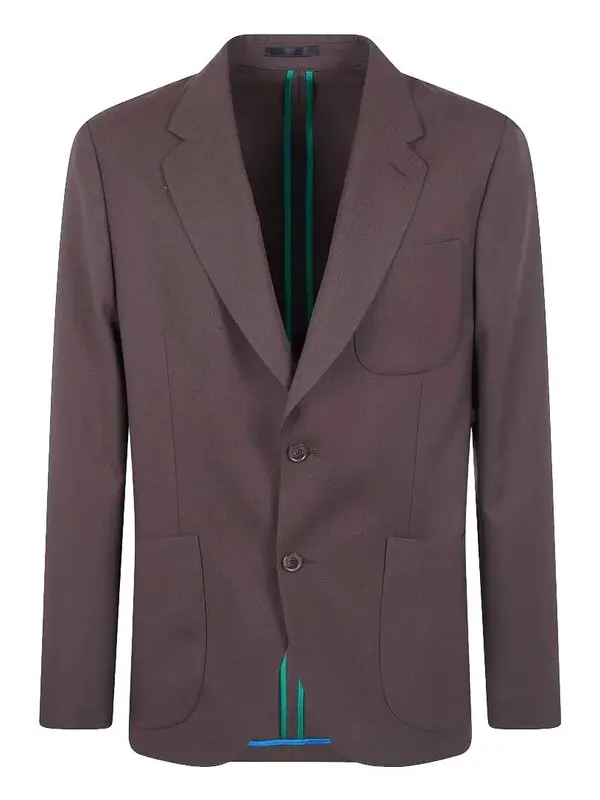 Paul Smith Two-button Wool Jacket - Brown