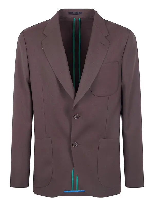Paul Smith Two-button Wool Jacket - Brown