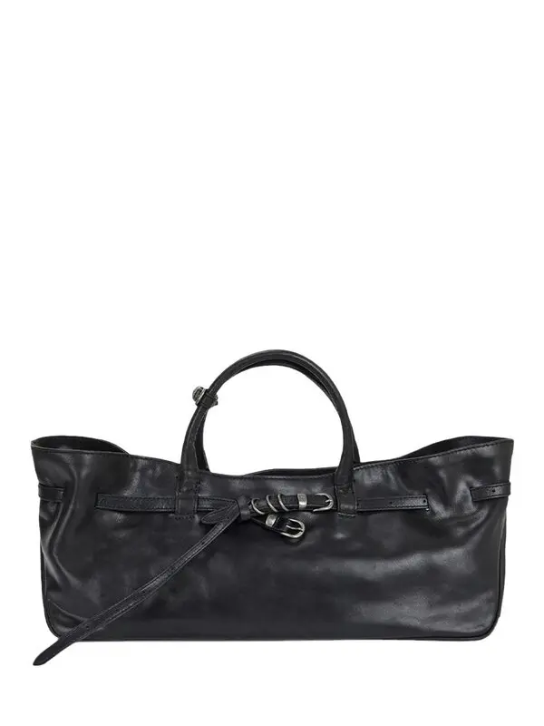 MARGESHERWOOD Grandma Leather Handbag - Black