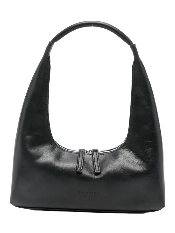 MARGESHERWOOD Leather Hobo Bag - Black