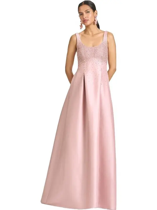 Sachin & Babi Embellished Aurora Gown - Neutral
