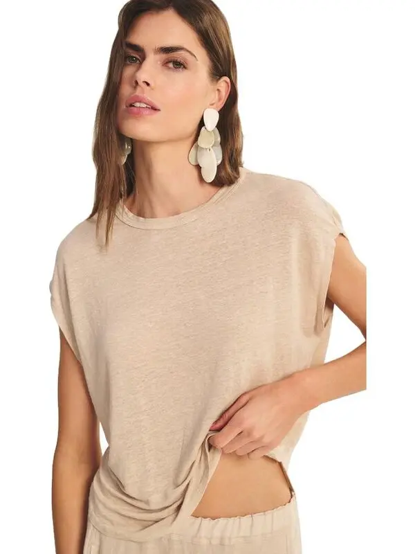 Velvet By Graham & Spencer Sinclair Tee - Natural