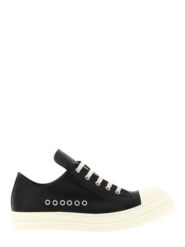 Rick Owens Lace Up Sneakers - Black
