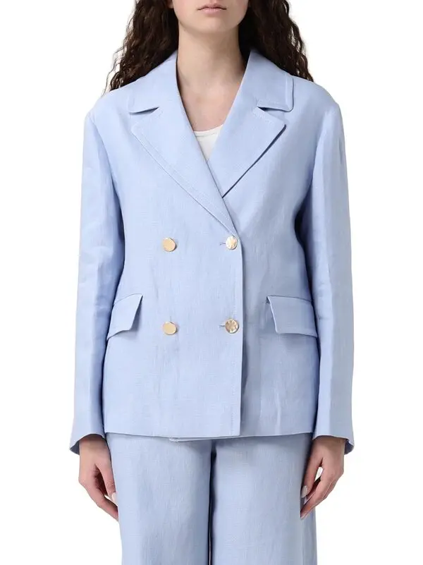 Max Mara Double Breasted Jacket - Blue
