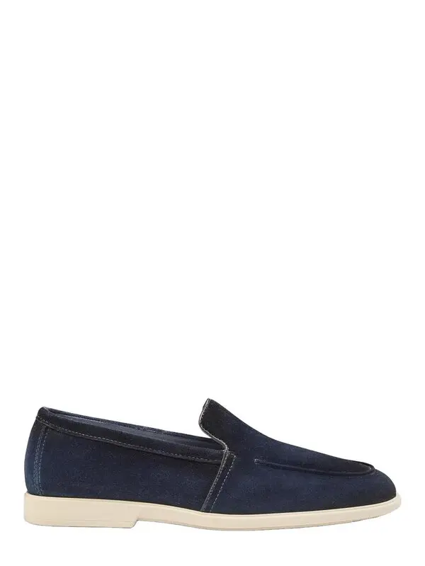 Santoni Malibu Suede Loafers - Blue