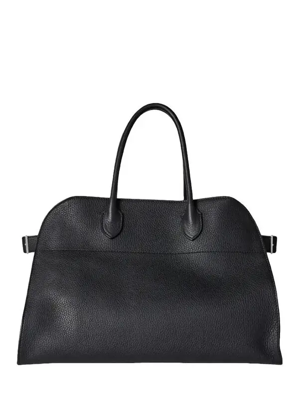 THE ROW Margaux 15 Leather Top-handle Bag - Black