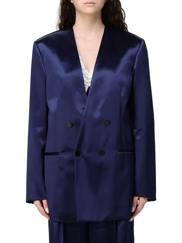 Alberta Ferretti Double-breasted Blazer - Blue