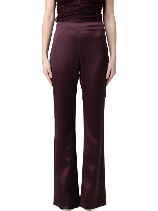 Pinko Trousers - Burgundy