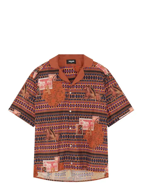 Ahluwalia Tunde Short-sleeve Shirt - Brown